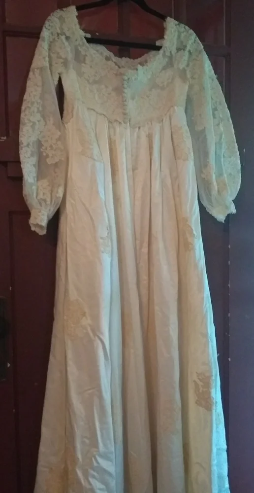 Vintage | Dresses | Miss Betsy Vintage Satin Wedding Dress | Poshmark